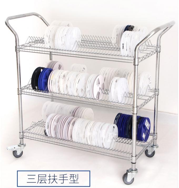 24mm PCB Handling Equipment Single Double Peak Grid Smt Reel Storage Rack